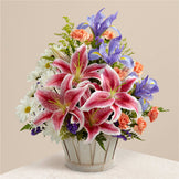 The Wondrous Nature Bouquet – blue, orange, purple, white, yellow ...