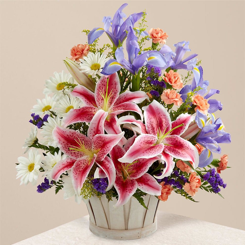 The Wondrous Nature Bouquet – blue, orange, purple, white, yellow ...
