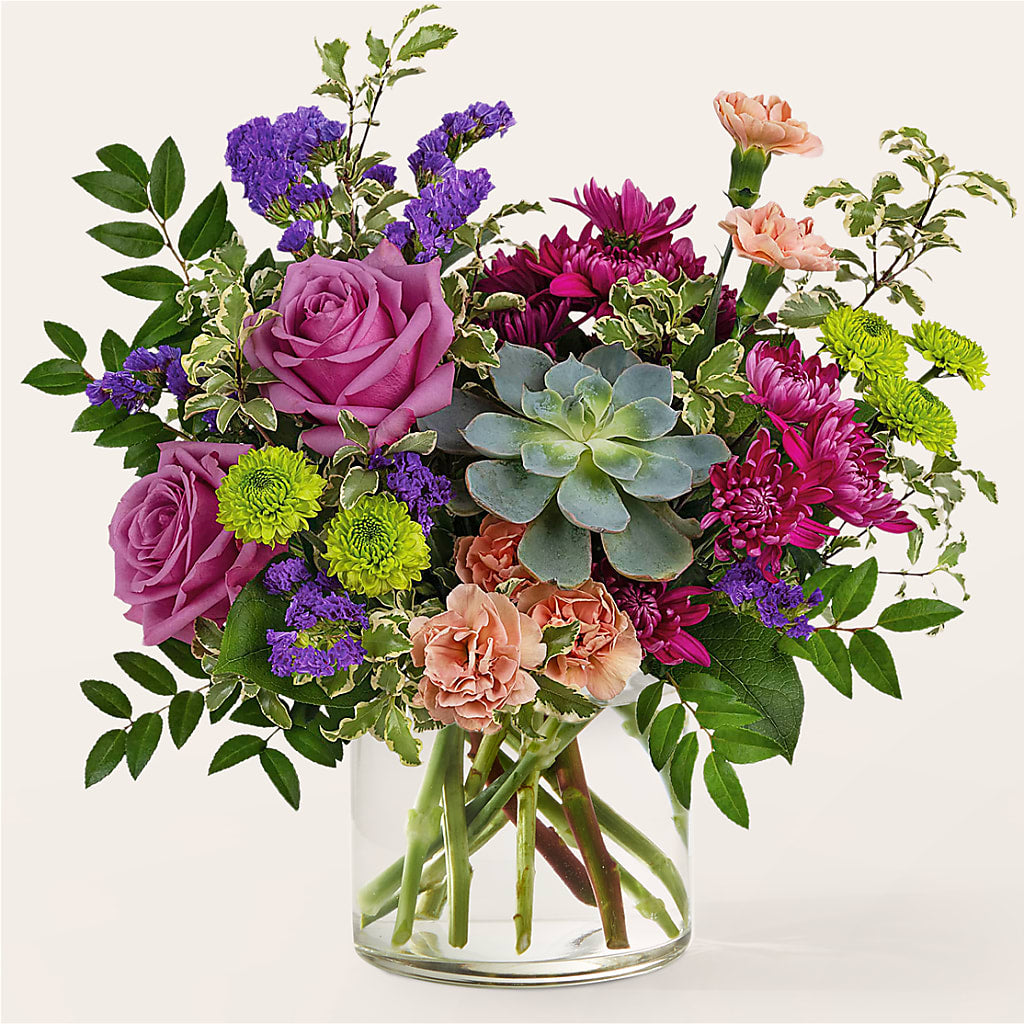 You're a Gem Bouquet – green, lavender, purple flower arrangement ...