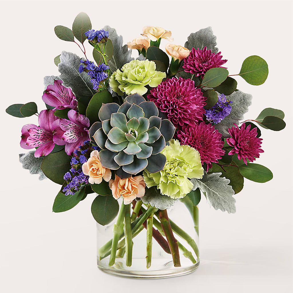 Botanical Dream Bouquet – green, lavender, purple flower arrangement ...