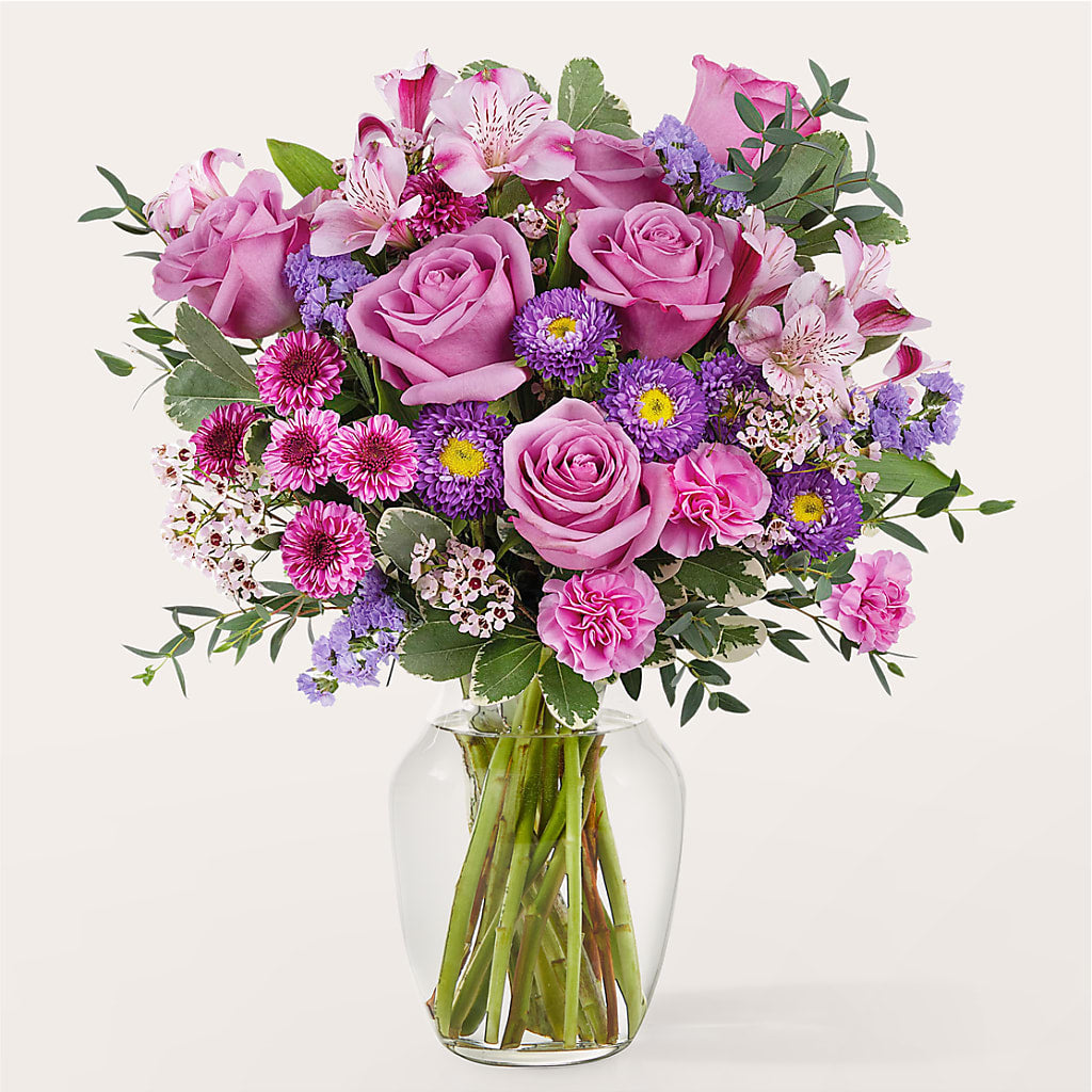 Fanciful Blossoms Bouquet – lavender, purple flower arrangement ...