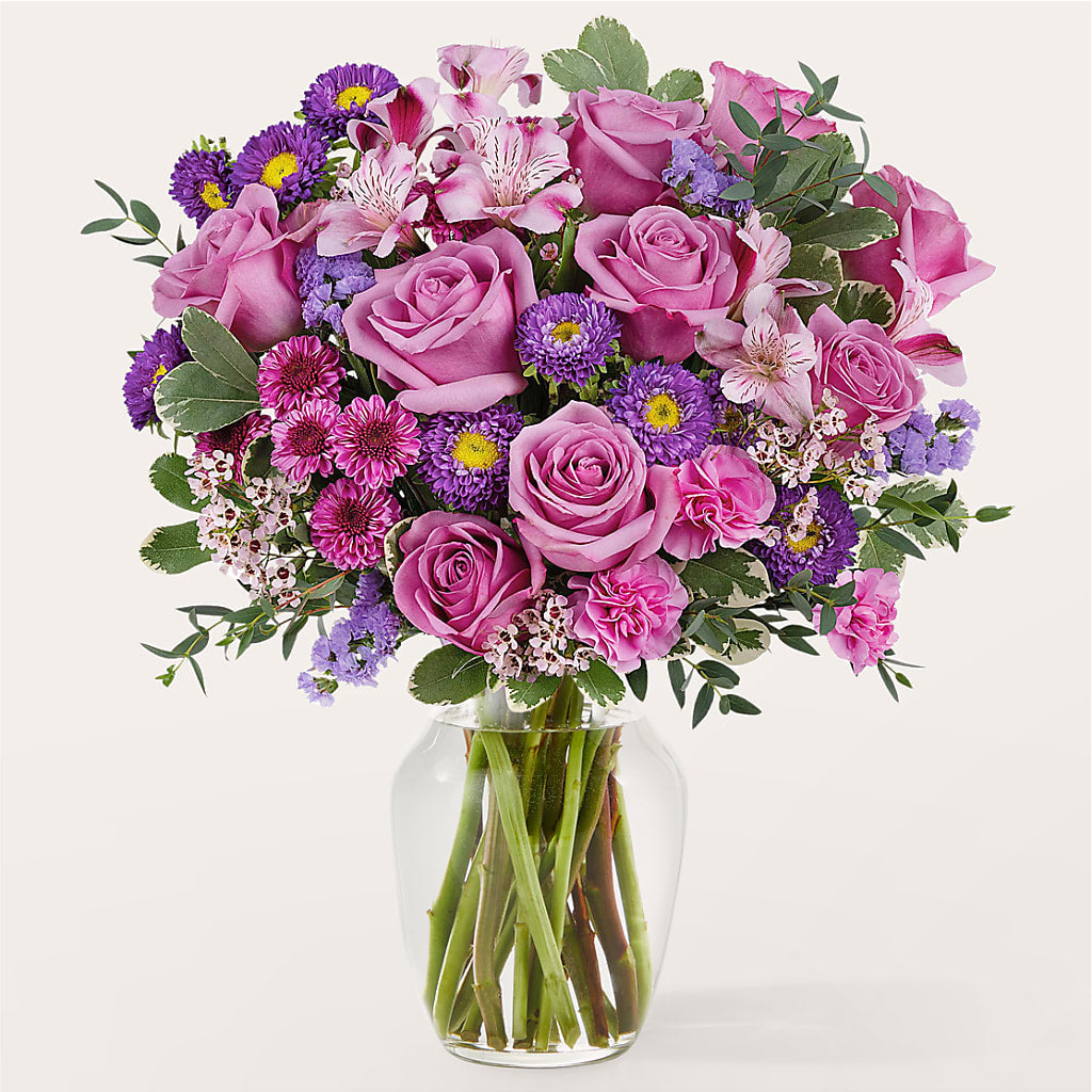 Fanciful Blossoms Bouquet – lavender, purple flower arrangement ...