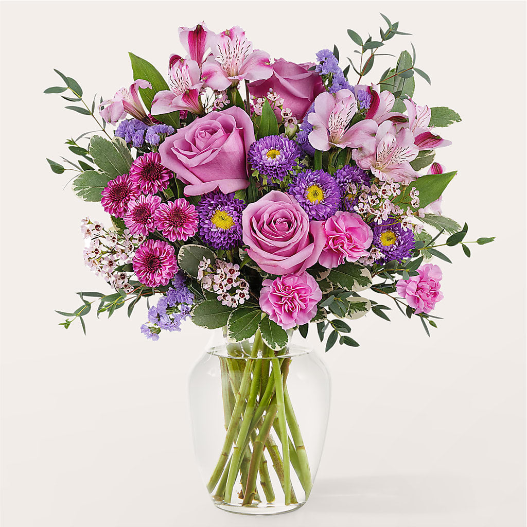 Fanciful Blossoms Bouquet – lavender, purple flower arrangement ...