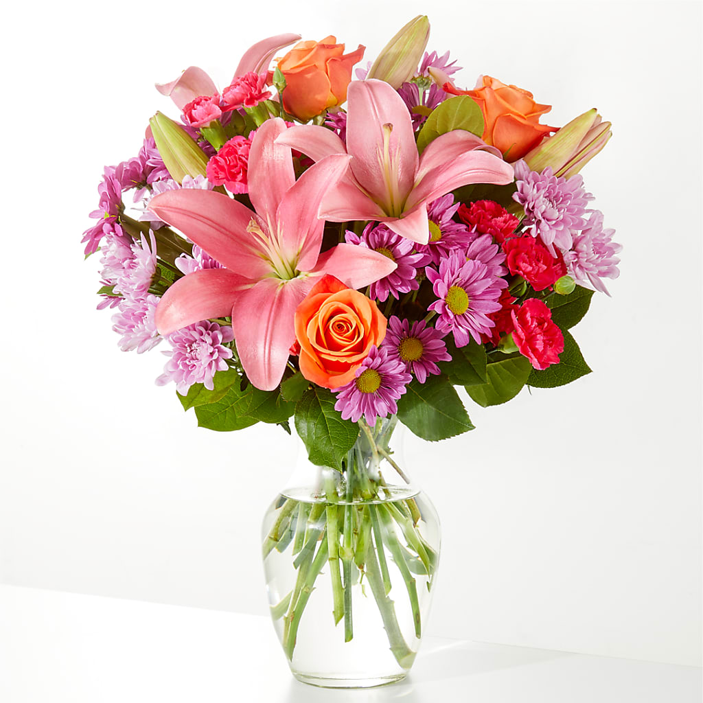 One and Only Bouquet – lavender, orange, pink, purple flower ...